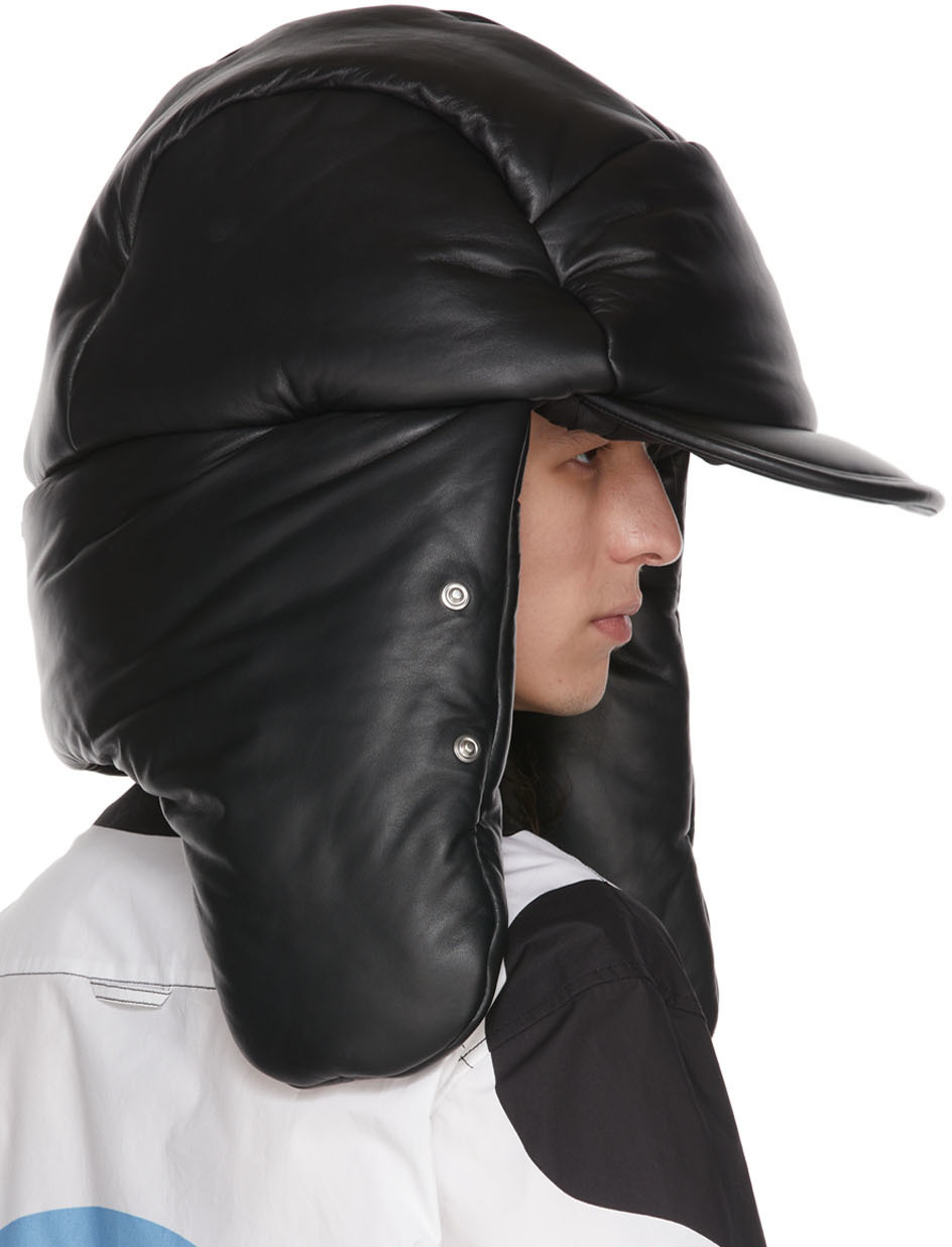 Burberry Black Oversized Cap Burberry