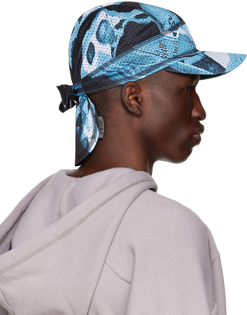 Saul Nash Black & Blue Mesh Durag Cap Saul Nash