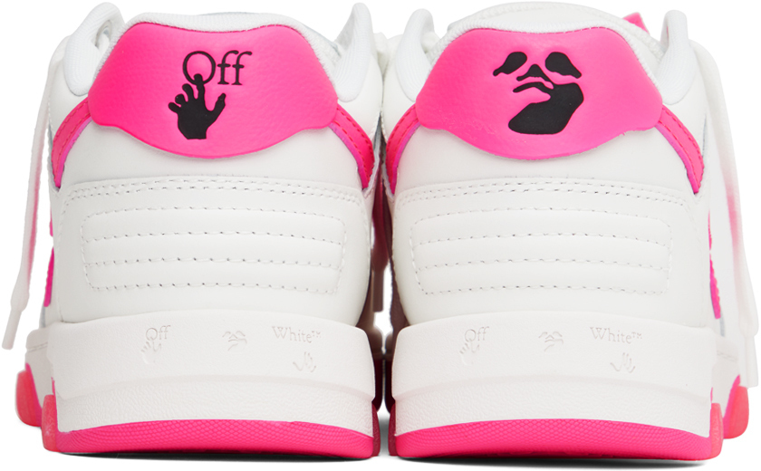 Off-White White & Pink Out Of Office Sneakers Off-White