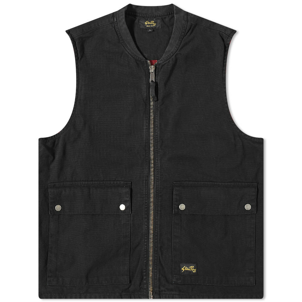 Stan Ray Men's Works Vest in Black Duck Stan Ray