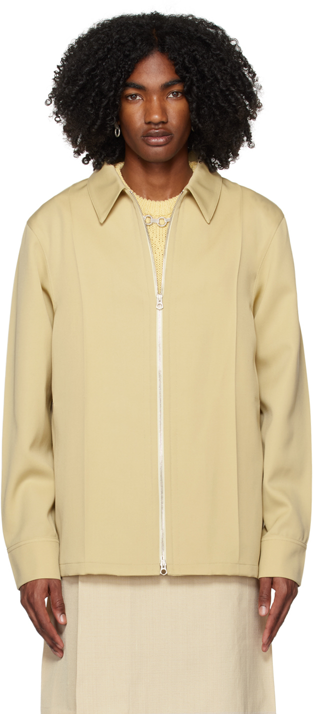 Jil Sander Tan Zip Jacket Jil Sander