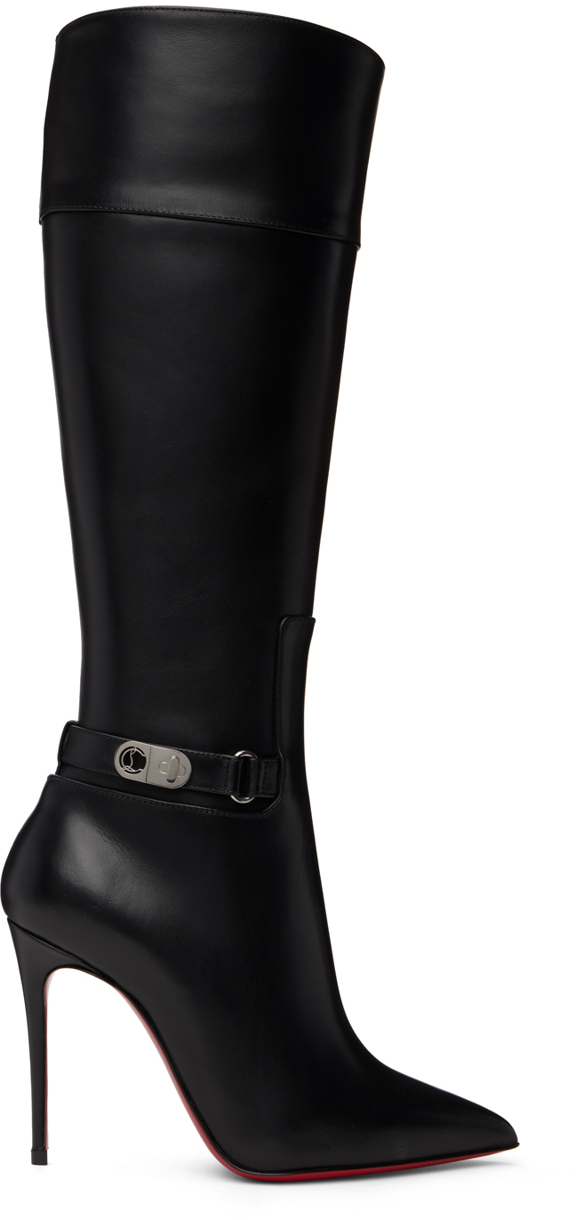 Christian Louboutin Black Lock Kate 100 Boots Christian Louboutin