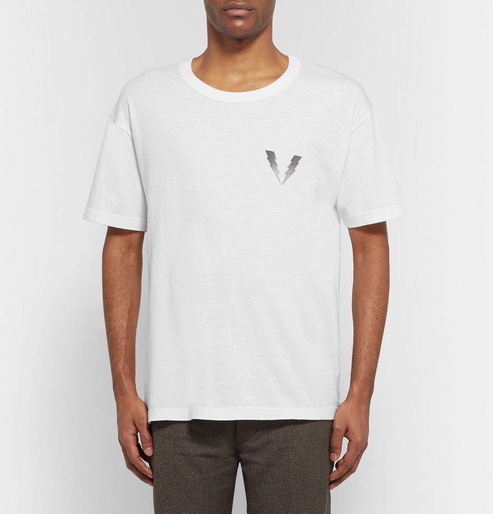 visvim - Logo-Print Cotton-Jersey T-Shirt - Men - White Visvim