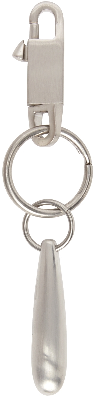 Rick Owens Silver Tear Drop Keychain Rick Owens