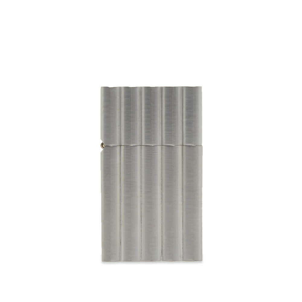 Tsubota Pearl Hard Edge Petrol Lighter in Aluminum Wave Tsubota Pearl