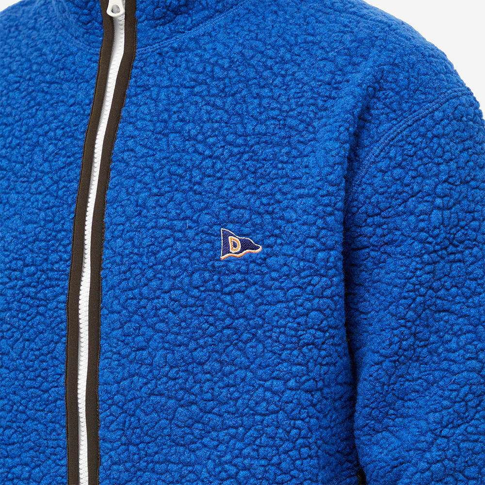 Drake's Men's Boucle Wool Fleece Jacket in Navy Drake's