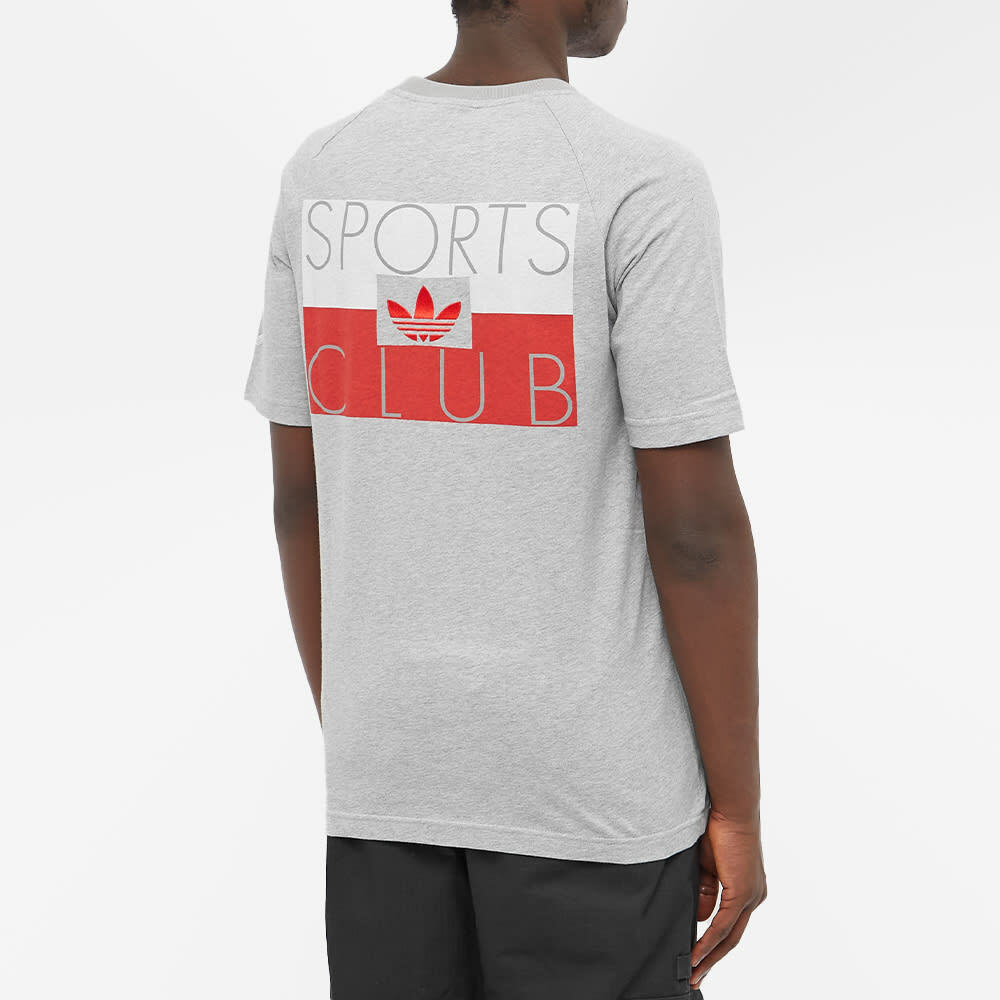 Adidas Men's Sports Club T-Shirt in Medium Grey Heather adidas