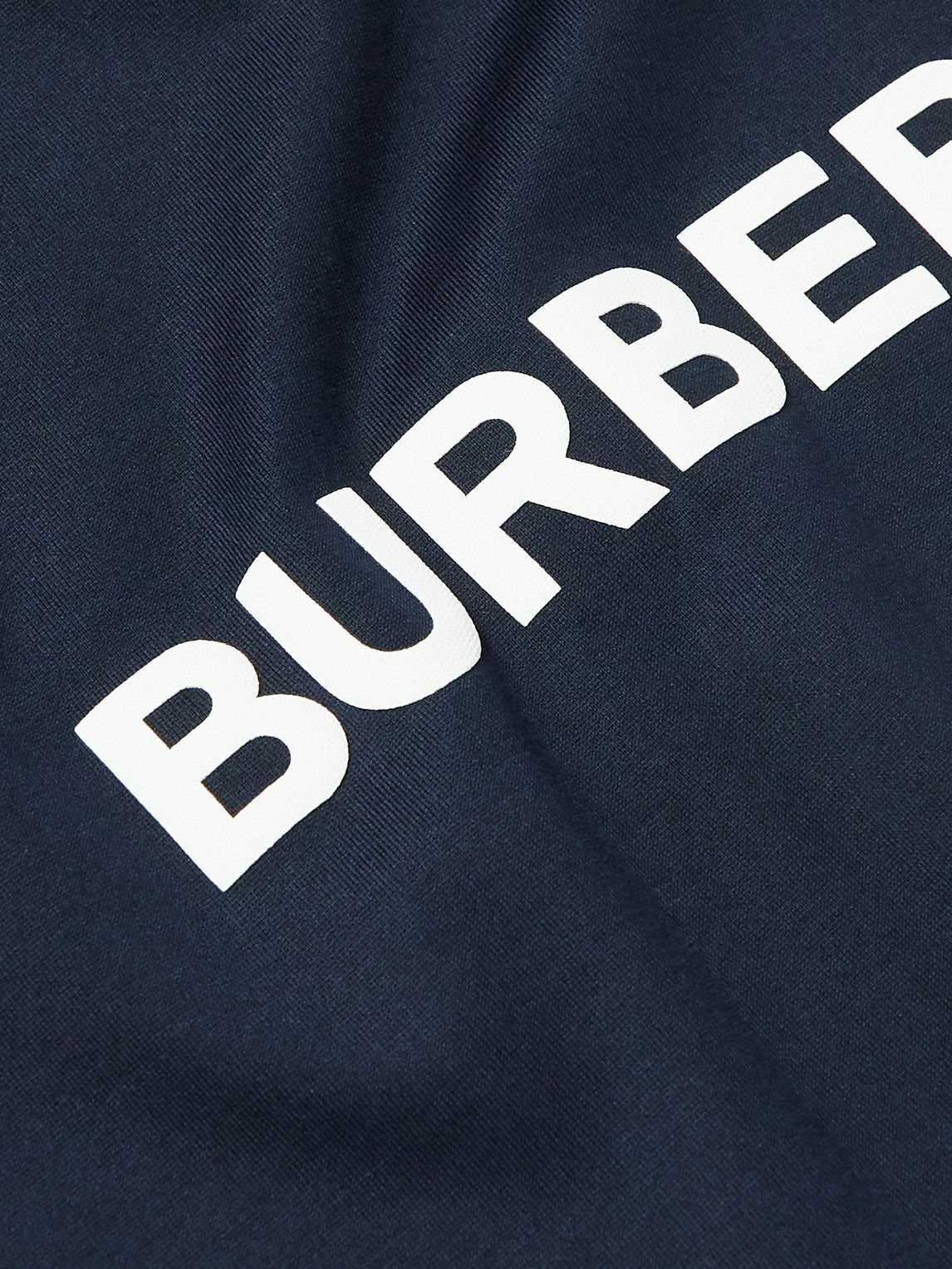 Burberry - Logo-Print Cotton-Jersey T-Shirt - Blue Burberry