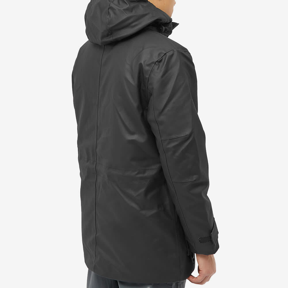 Rains Men's Glacial Parka Jacket in Black Rains