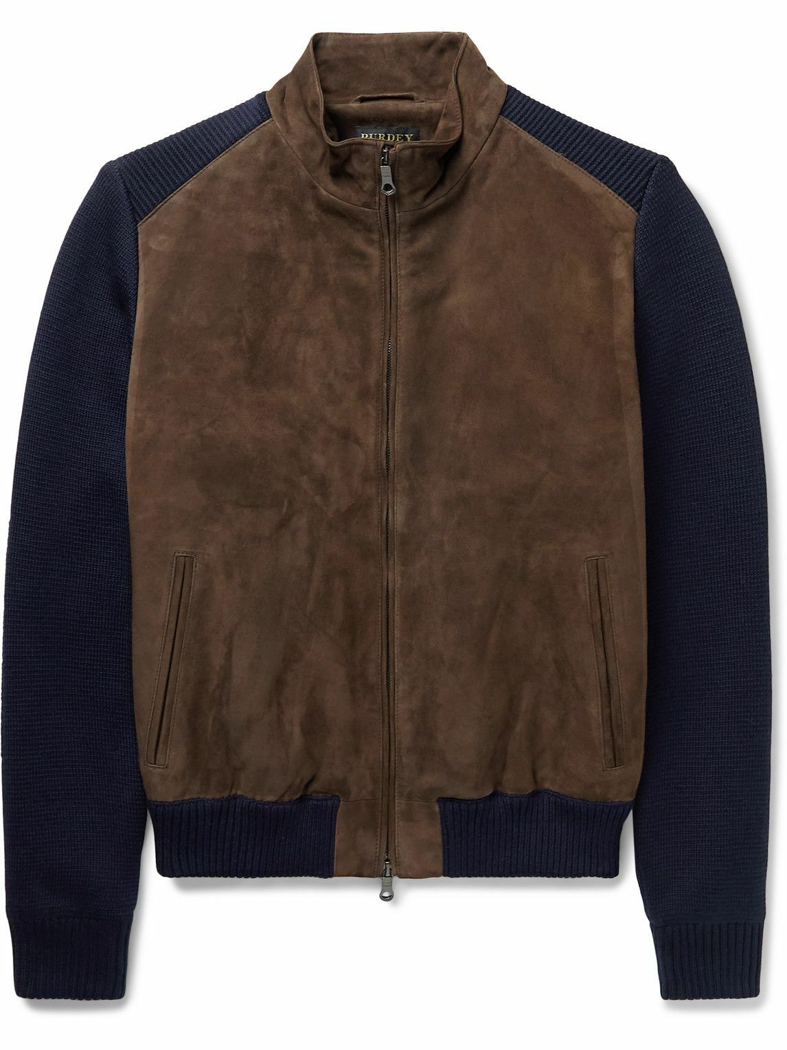 Purdey - Grosvenor Suede and Wool Zip-Up Jacket - Brown Purdey