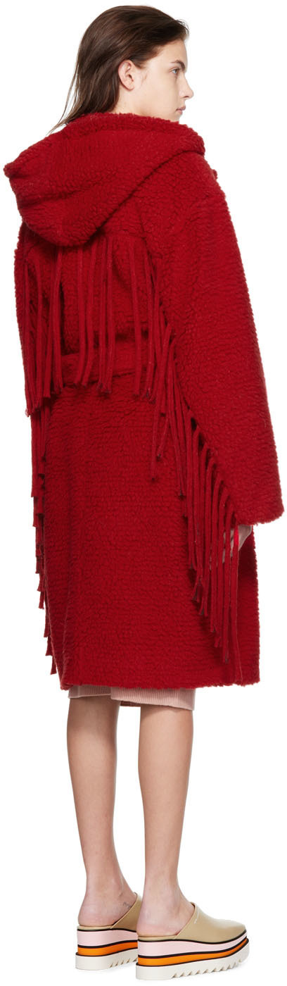 Stella McCartney Red Teddy Coat Stella McCartney