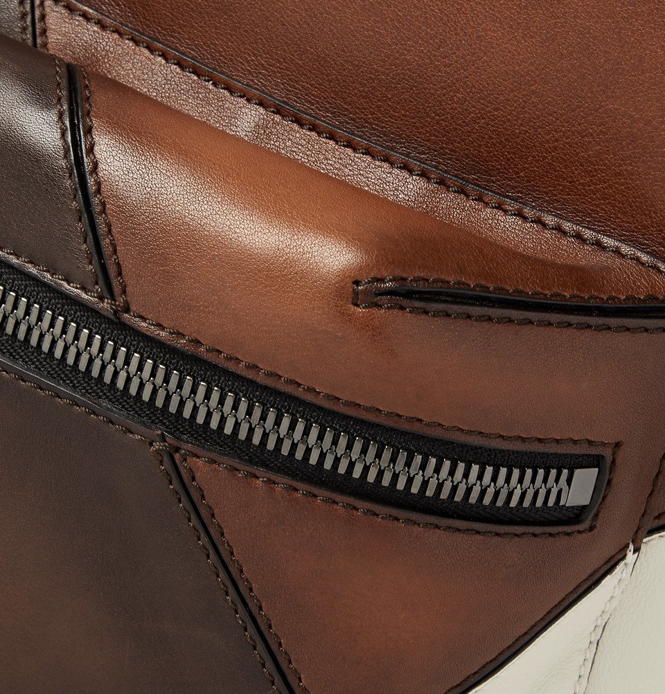 Berluti - Volume Patchwork Leather Backpack - Men - Brown Berluti