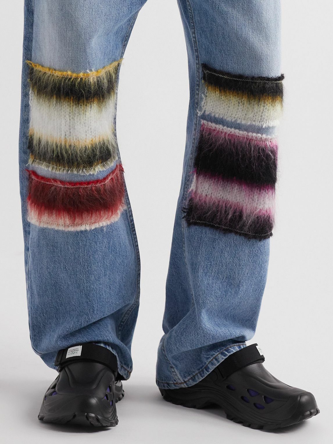 Suicoke - Mok Injection Webbing-Trimmed Rubber Mules - Black Suicoke