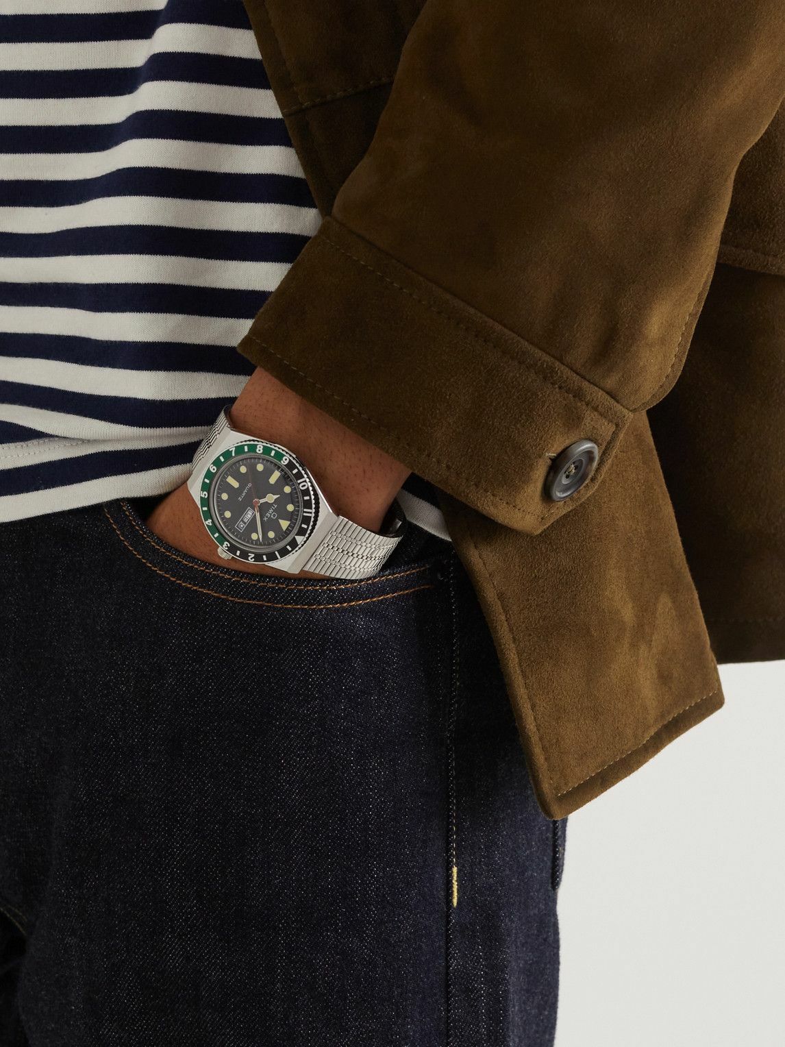 Timex - Q Timex Reissue 38mm Stainless Steel Watch Timex