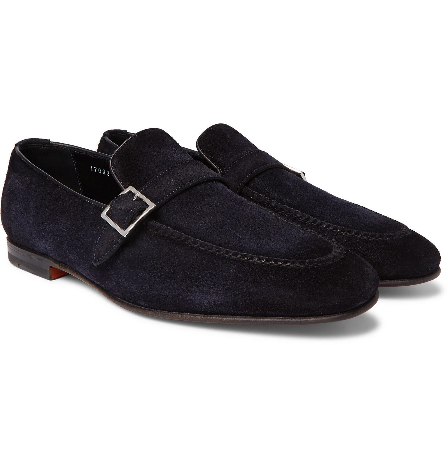 Santoni - Suede Loafers - Blue Santoni