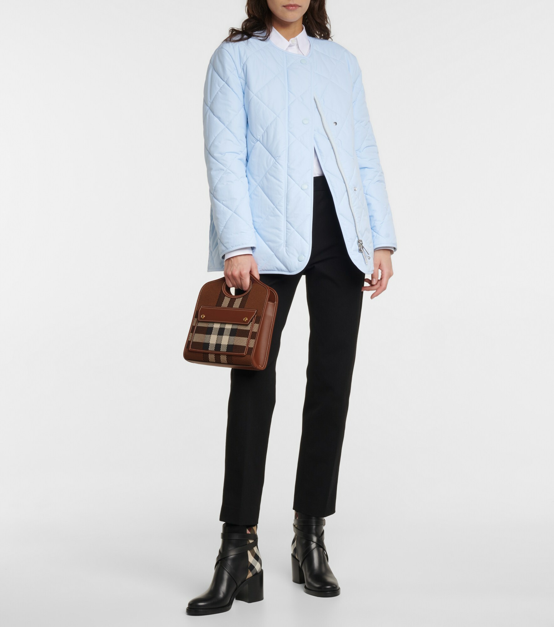 Burberry - Pocket Mini checked tote Burberry