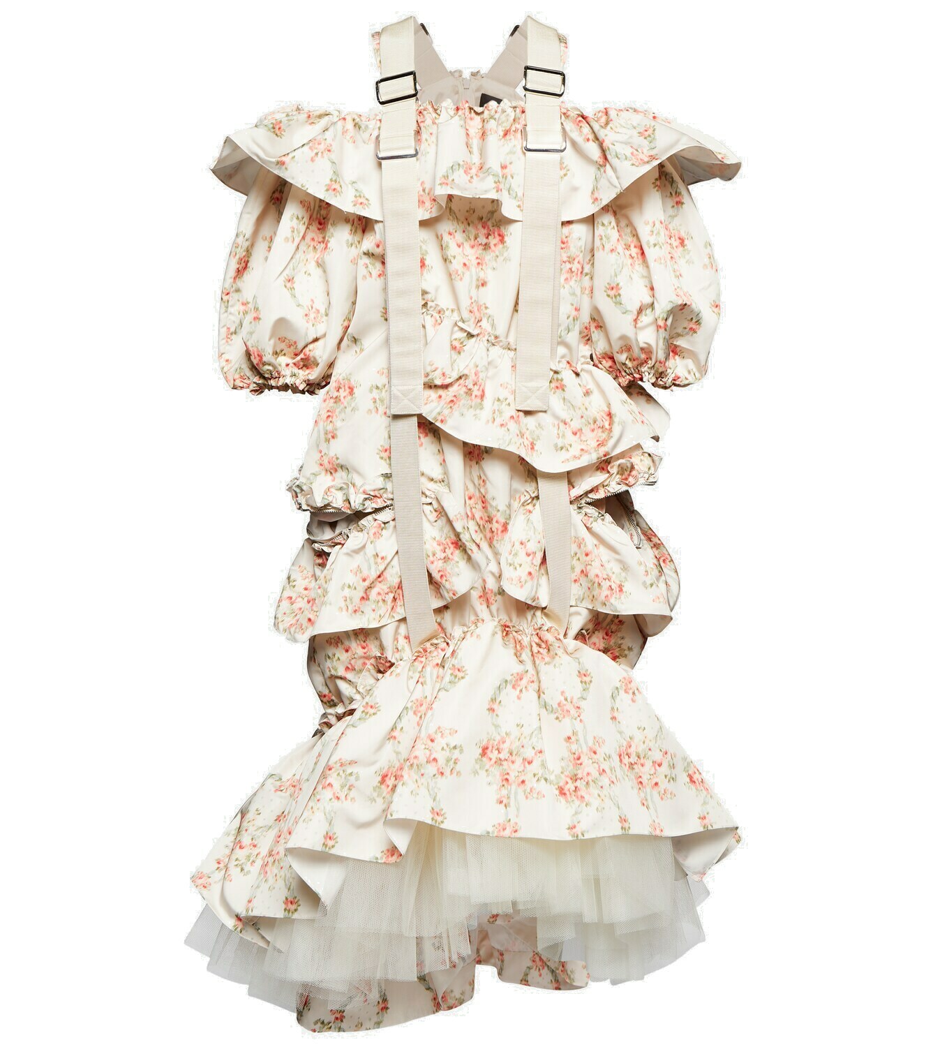 Simone Rocha - Adjustable floral midi dress Simone Rocha