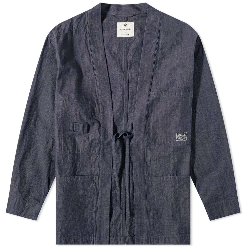 Snow Peak Men's OG Canvas Noragi Jacket in Indigo Snow Peak
