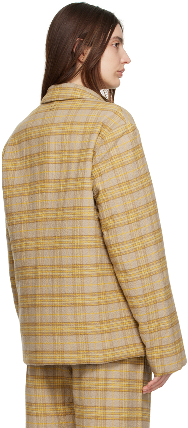 Acne Studios Brown Check Blazer Acne Studios
