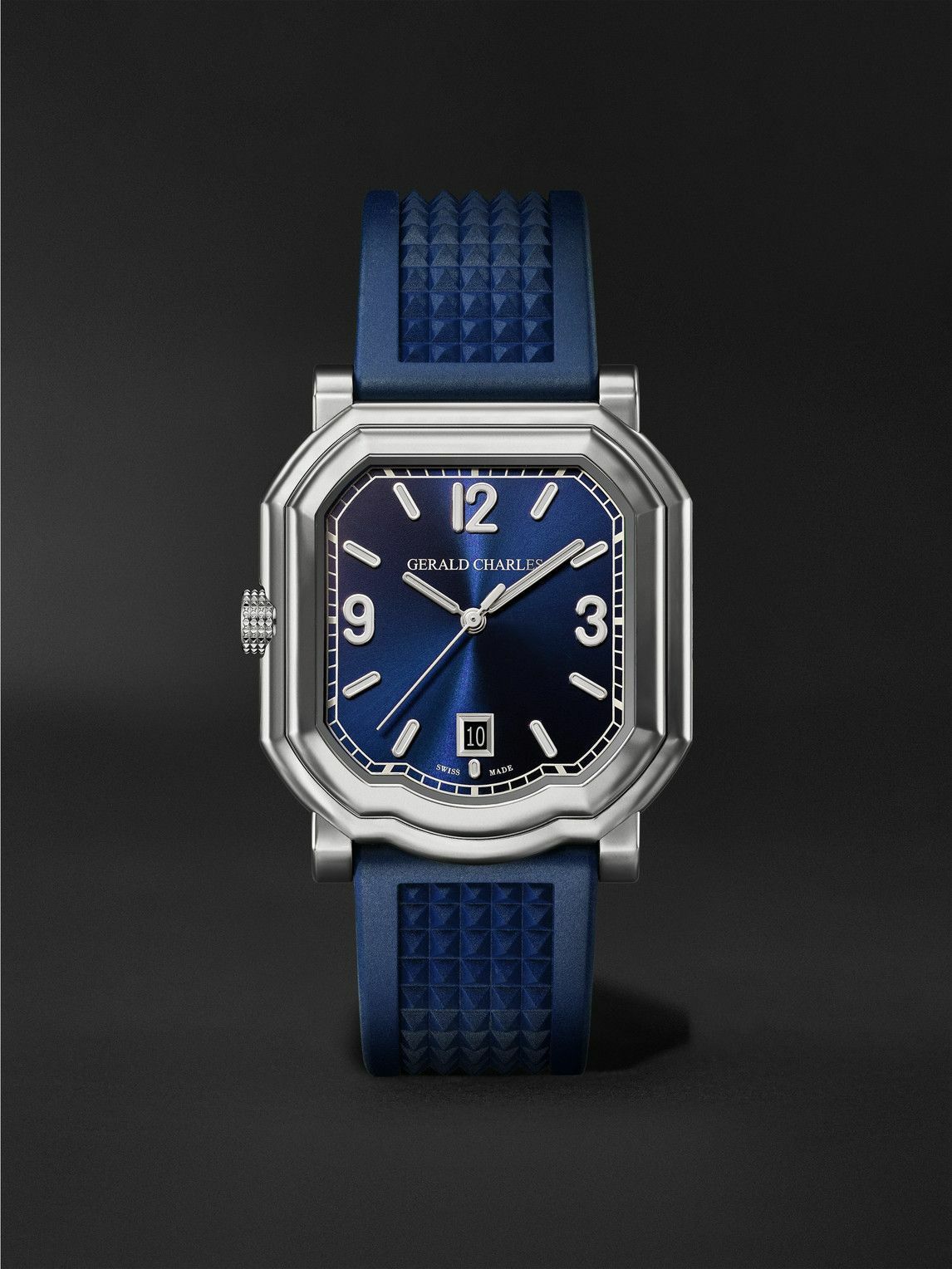 Gerald Charles - GC Sport Automatic 39mm Titanium and Rubber Watch, Ref ...