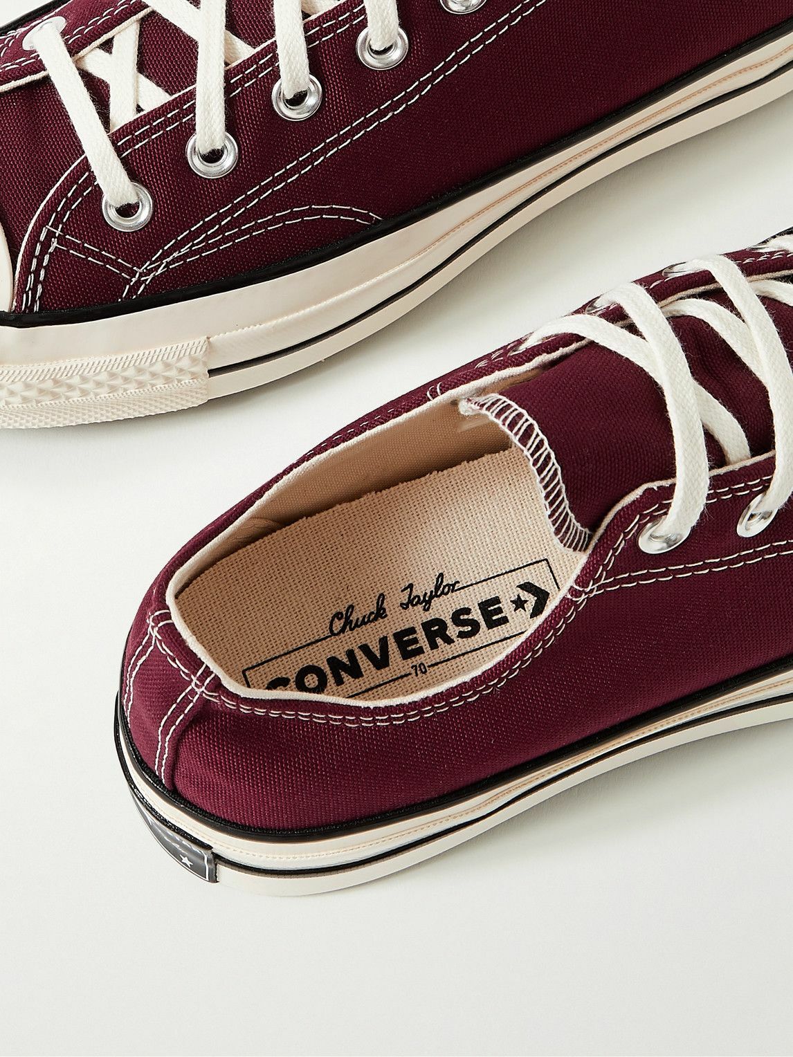 Converse - Chuck 70 Canvas Sneakers - Burgundy Converse