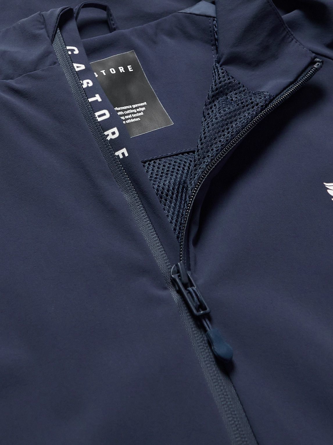 Castore - Logo-Print Stretch-Shell Half-Zip Golf Jacket - Blue CASTORE