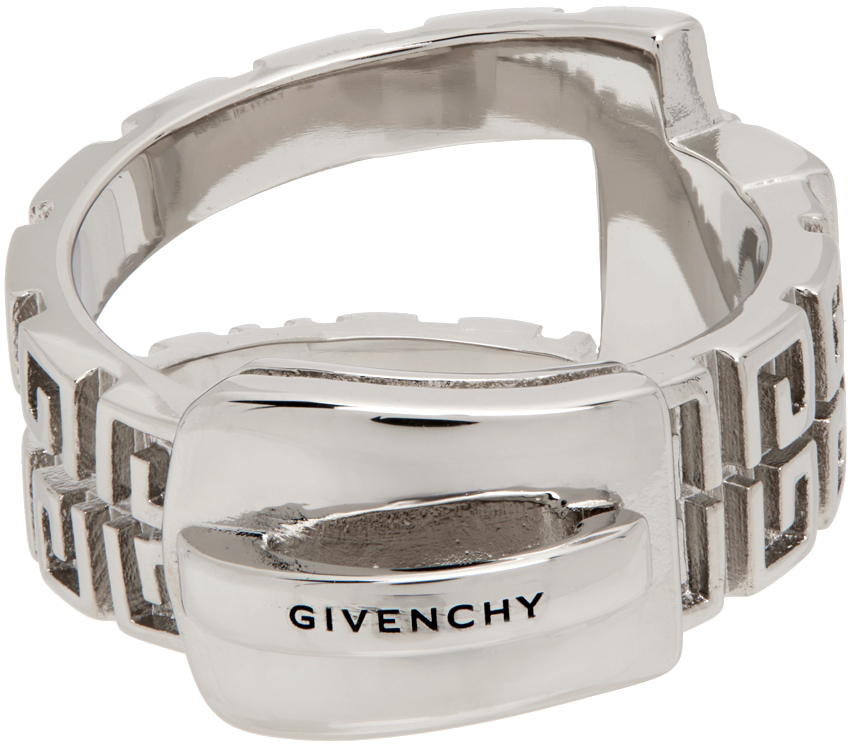 Givenchy Silver G Zip Ring Givenchy