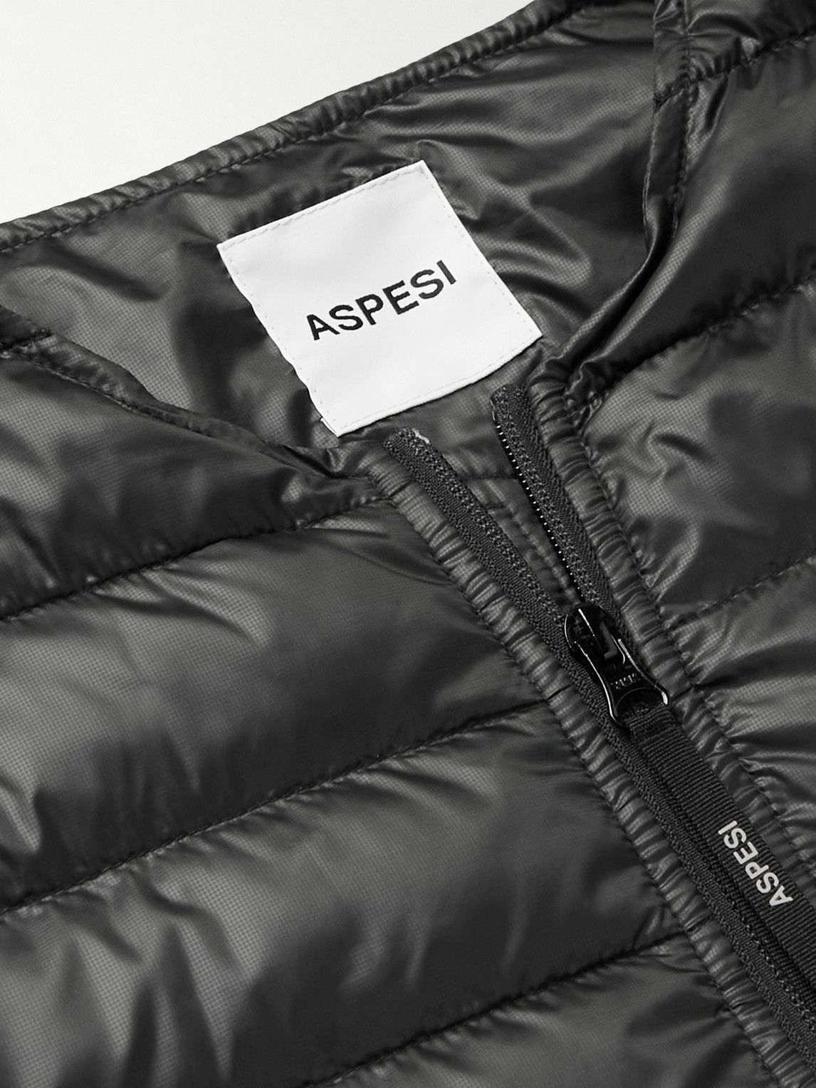 Aspesi - Quilted Shell Down Bomber Jacket - Black Aspesi