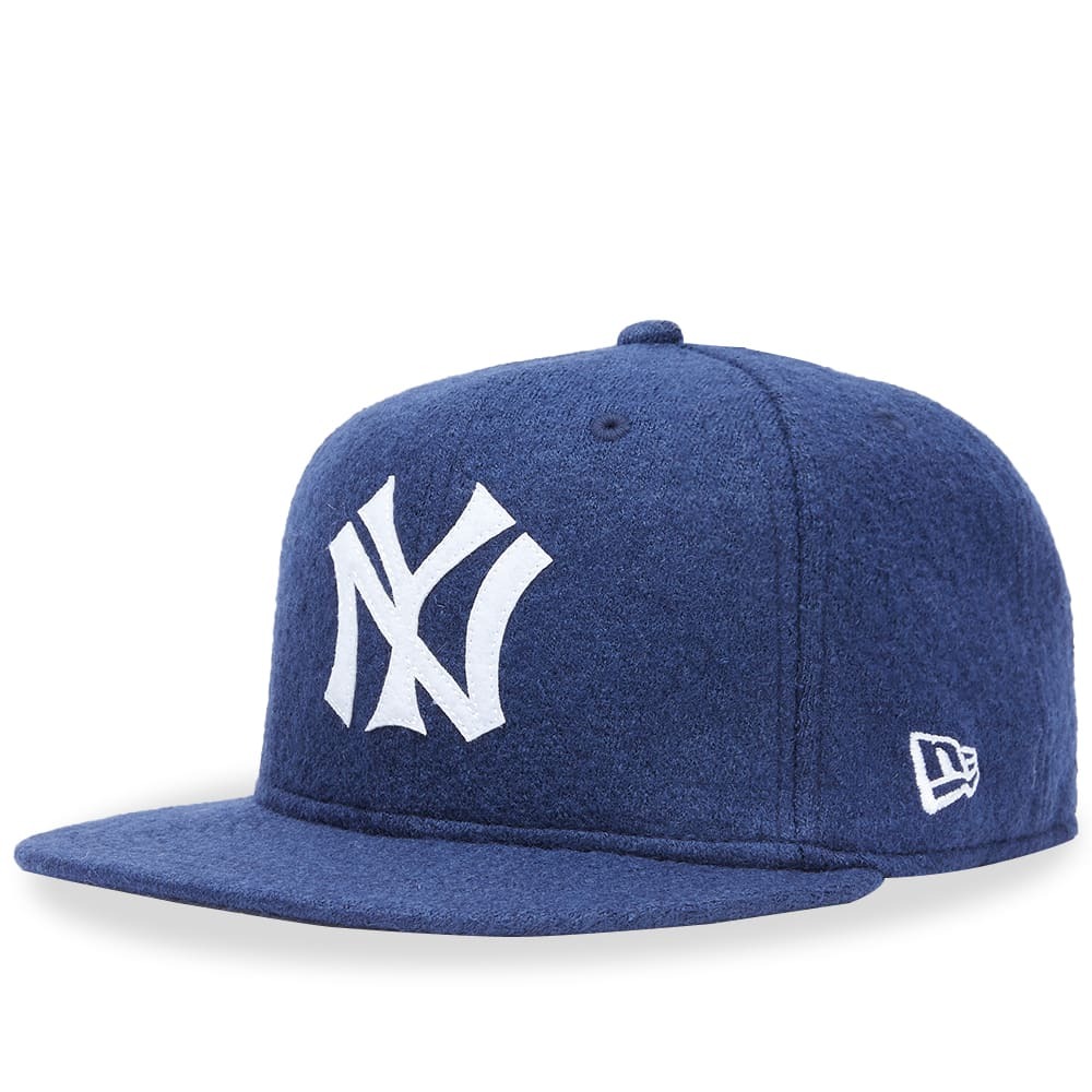 New Era NY Yankees Wool 59Fifty Fitted Cap in Navy New Era Cap
