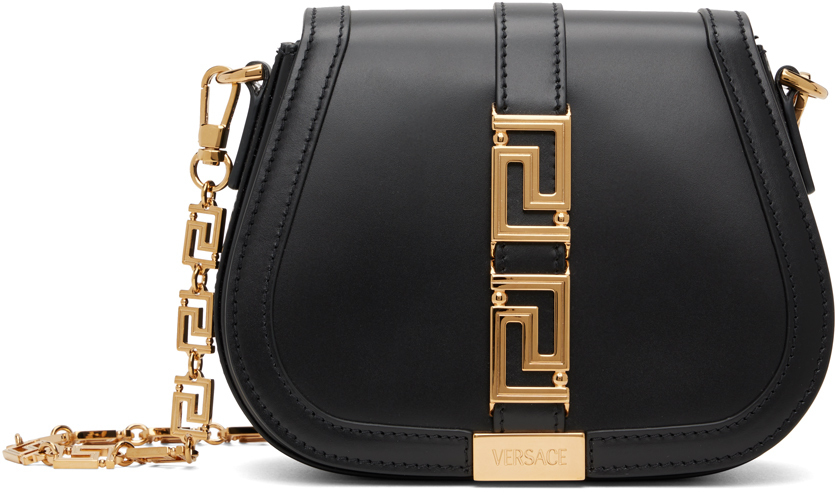 Versace Black Small Greca Goddess Bag Versace
