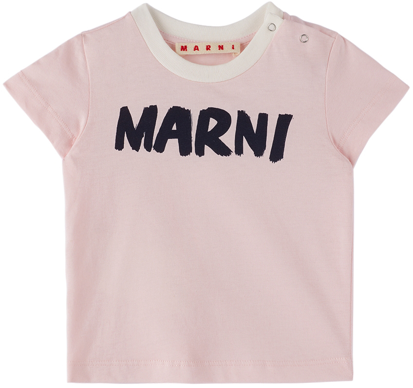 Marni Baby Pink Logo T-Shirt Marni