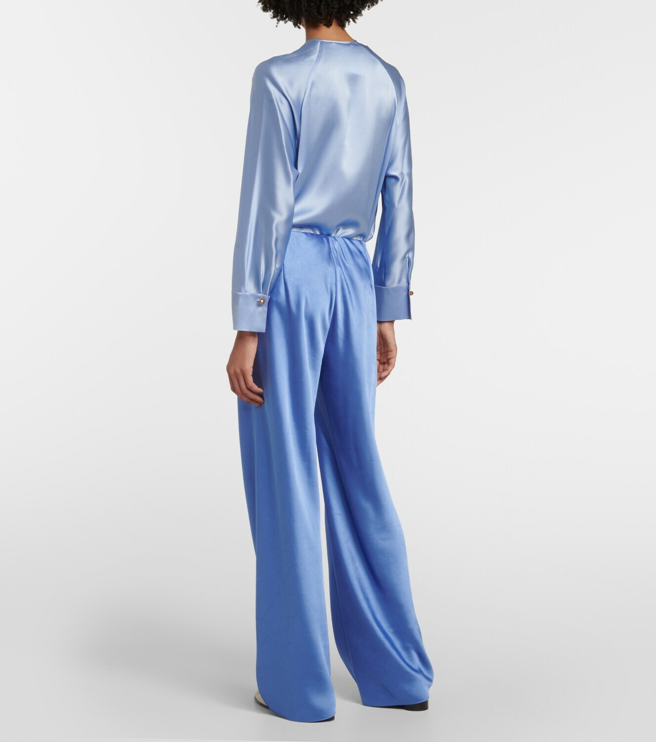 Vince - High-rise wide-leg satin pants Vince