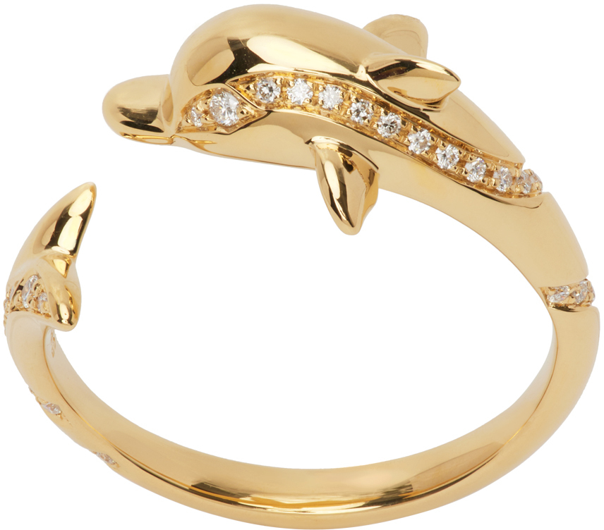 Sophie Bille Brahe Gold VVS Diamond Dauphin Taylor Ring Sophie Bille Brahe