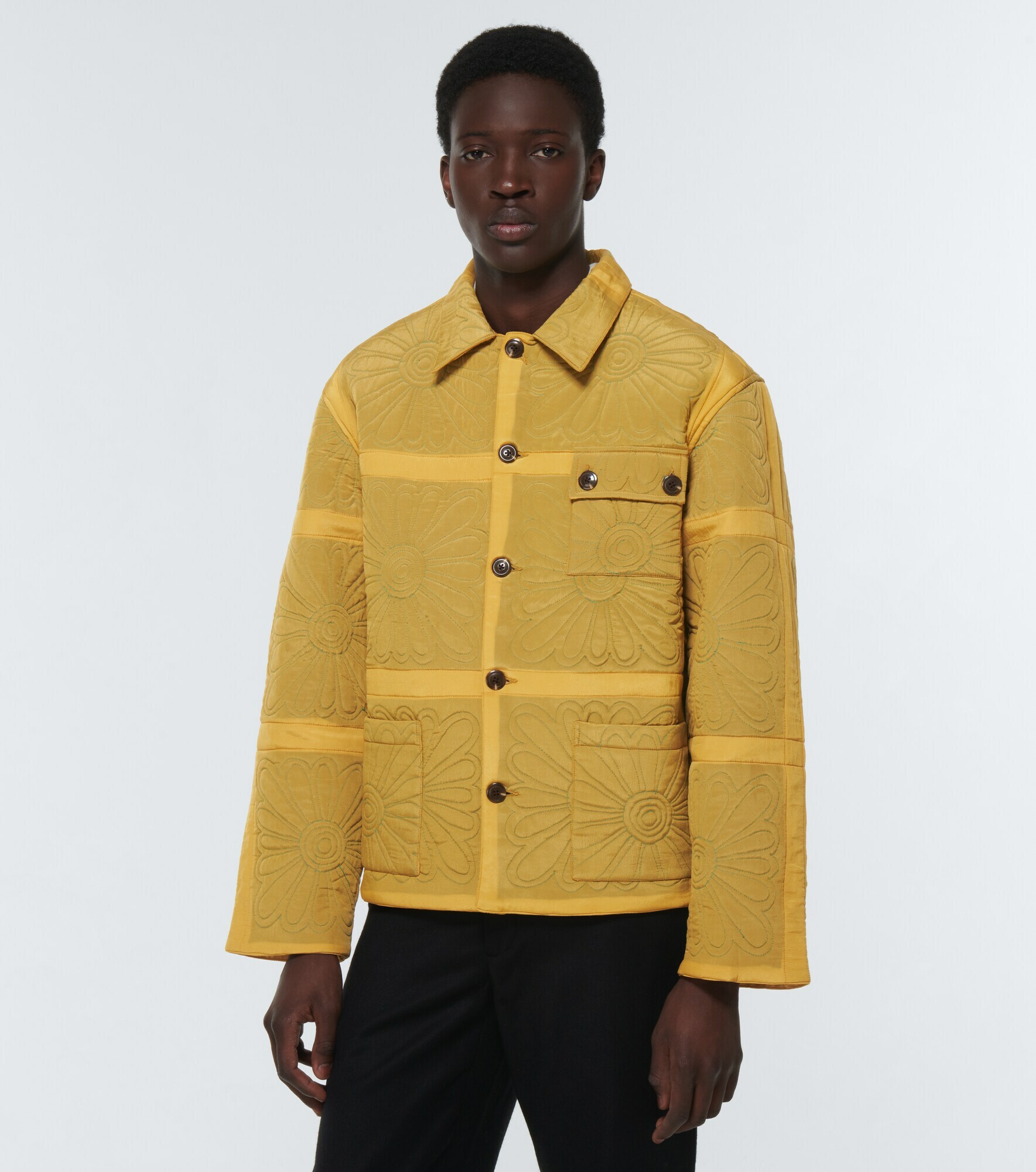 Bode - Daisy quilted jacket Bode