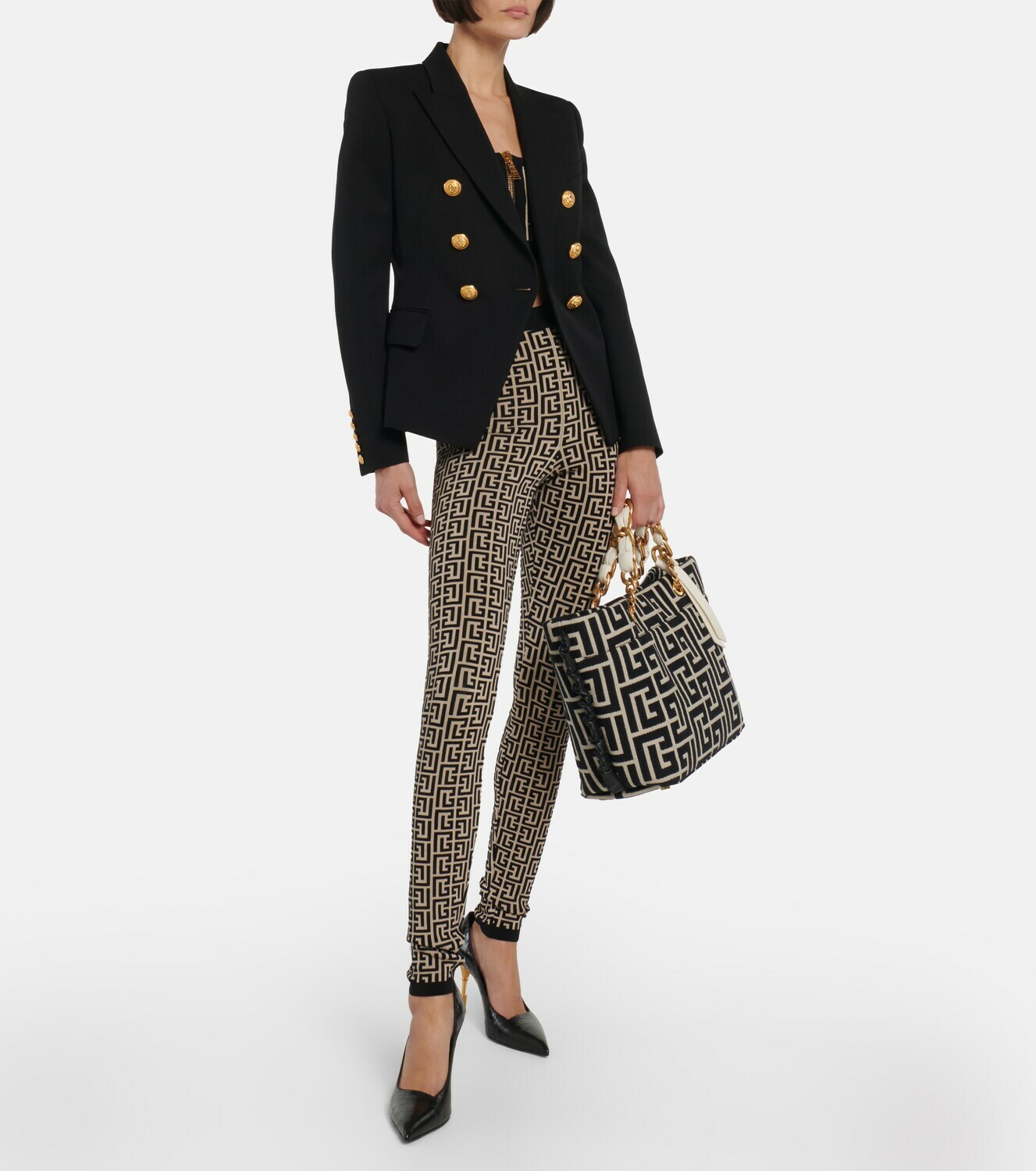 Balmain - 1945 Small Monogram tote bag Balmain