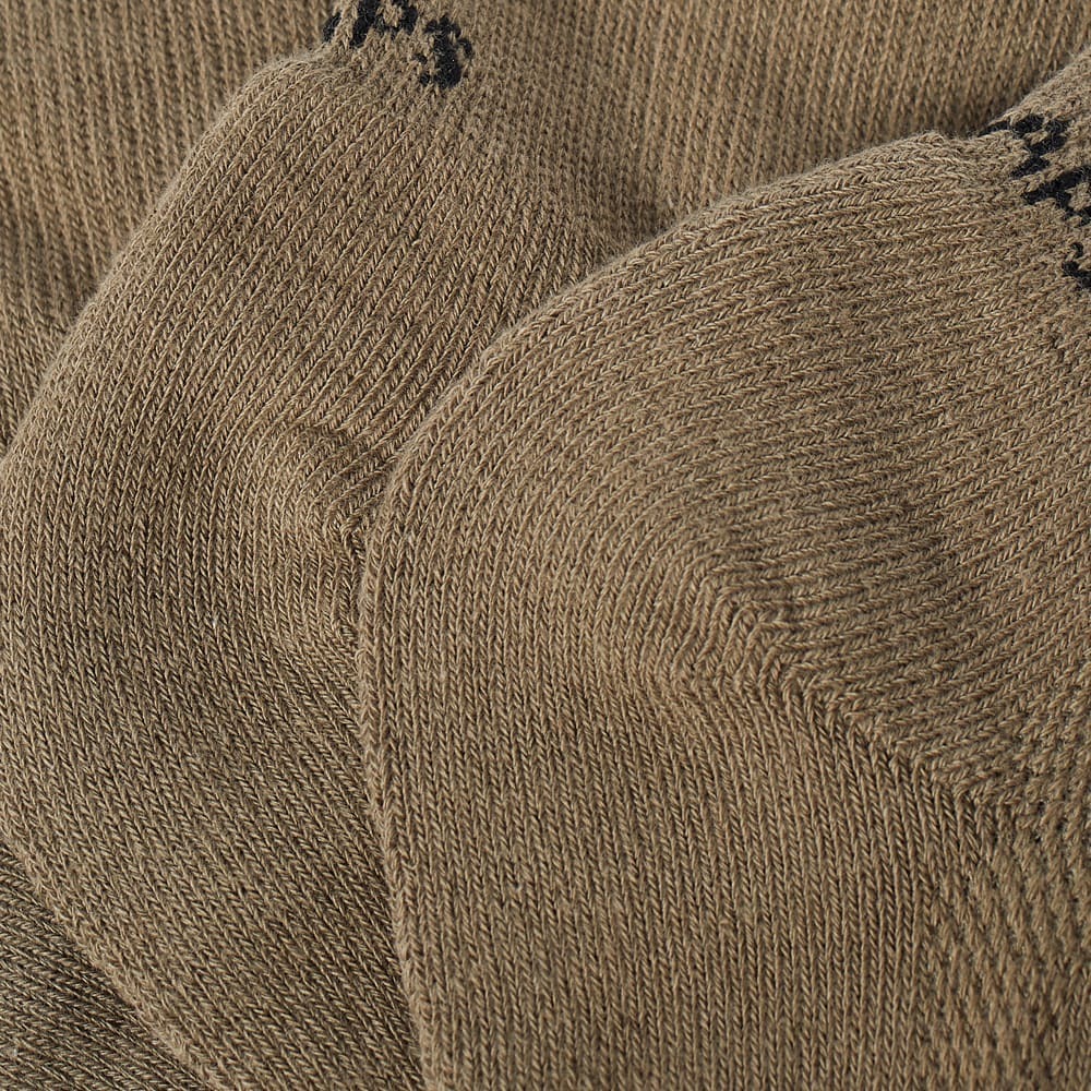 WTAPS Men's Skivvies Half Sock - 3-Pack in Olive Drab WTAPS