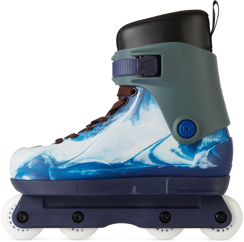 THEM SKATES Blue Brain Dead Edition Them 909 Complete Inline Skates ...