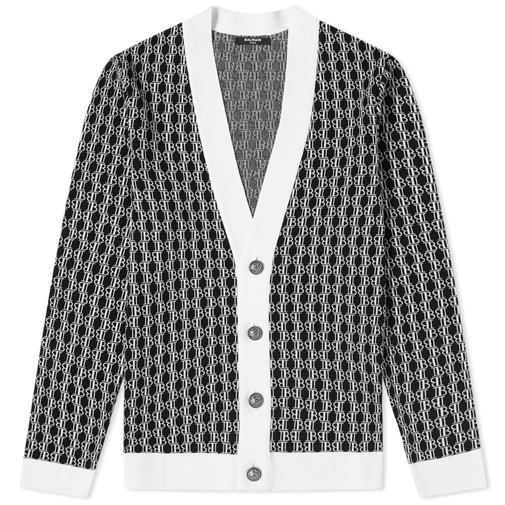 Balmain Monogram Merino Cardigan Balmain