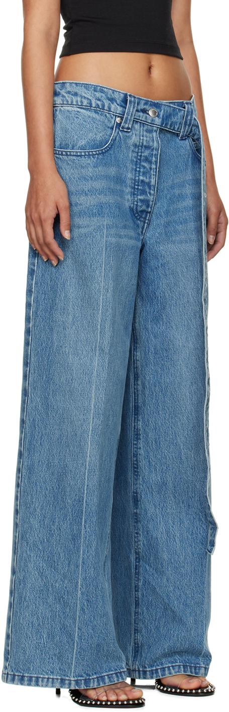 Alexander Wang Blue Belted Raver Jeans Alexander Wang