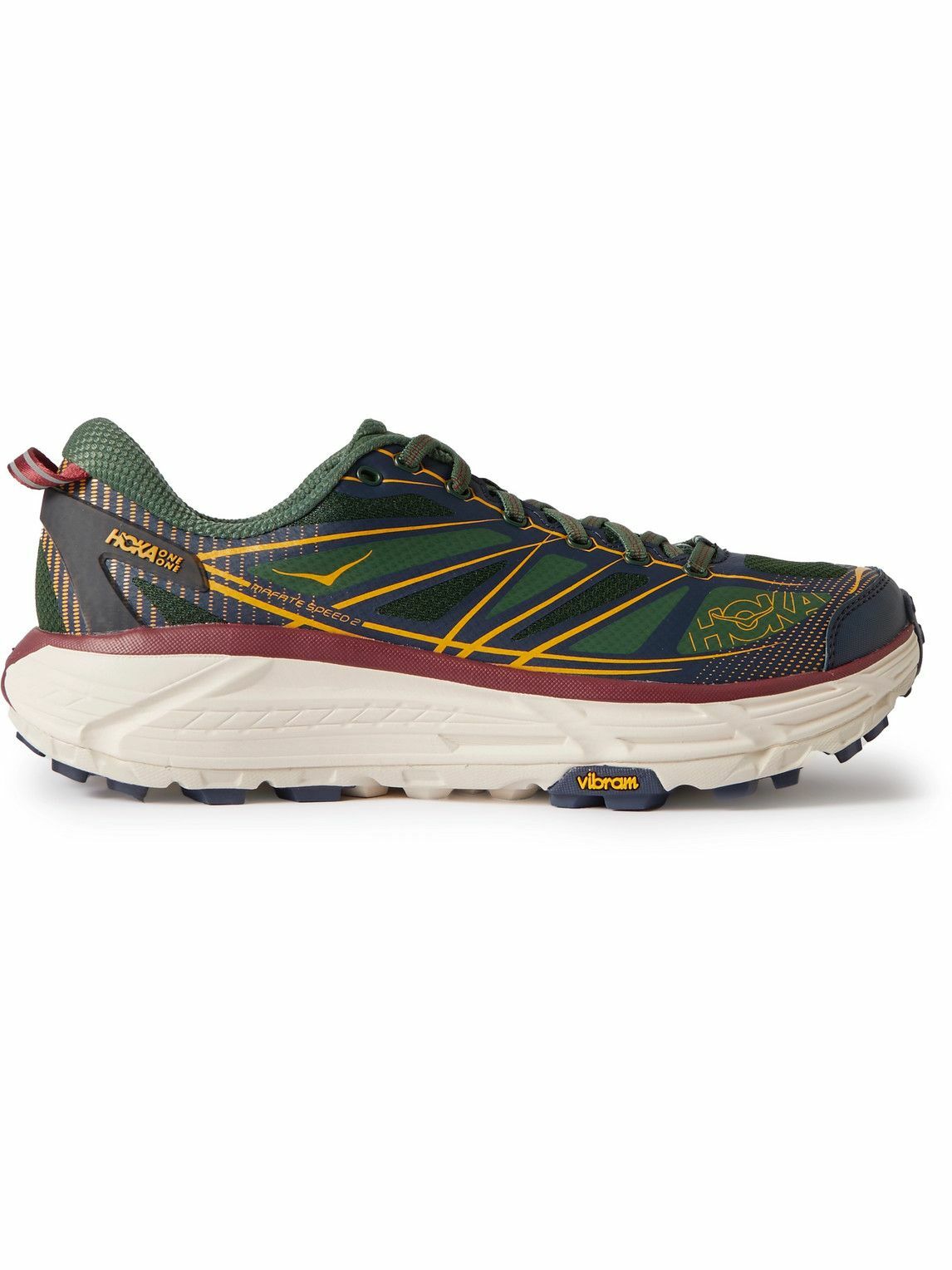 Hoka One One - Mafate Speed 2 Rubber and Mesh Running Sneakers - Green ...