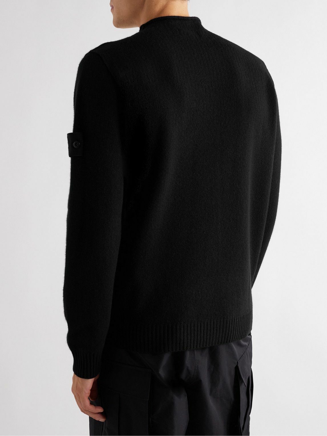 Stone Island - Ghost Cashmere Sweater - Black Stone Island
