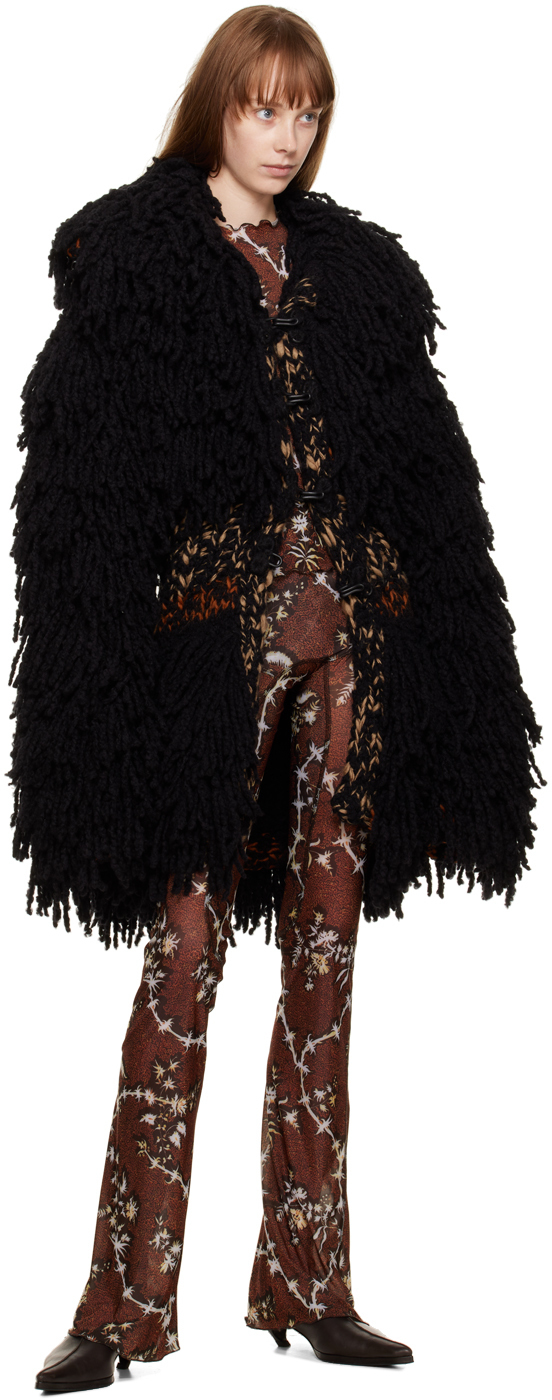 KNWLS Black Yeti Coat KNWLS