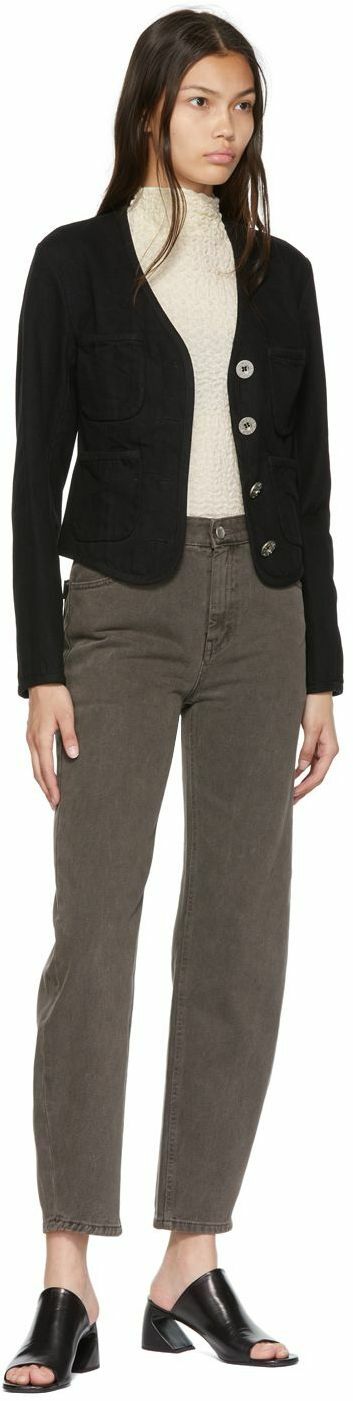 LOW CLASSIC Black Short Denim Jacket Low Classic