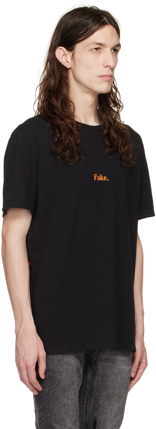 Ksubi Black 'Fake' T-Shirt Ksubi