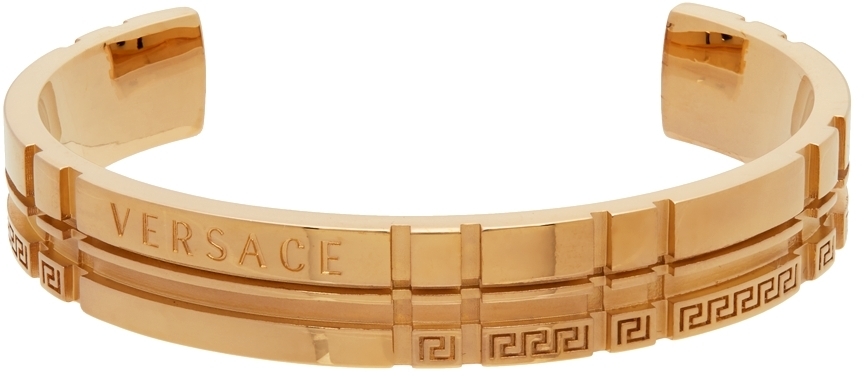 Versace Gold Tartan Bangle Bracelet Versace