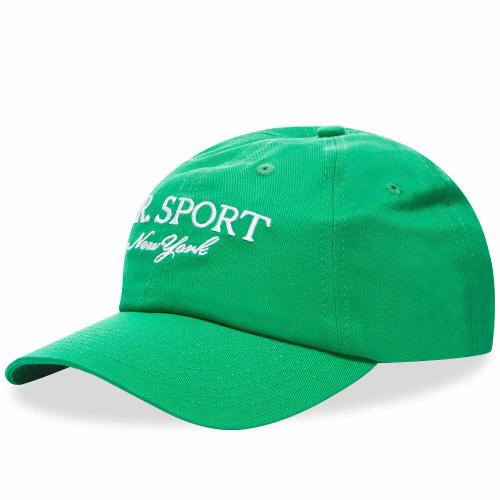 Sporty & Rich Wimbledon Hat in Kelly Green/White Sporty & Rich