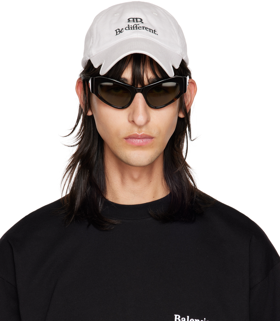 Balenciaga White 'BB Different' Cap Balenciaga