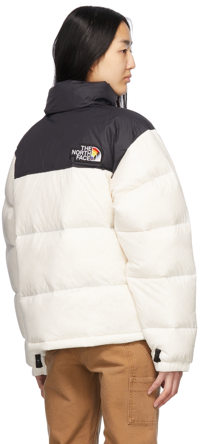 The North Face White 1996 Retro Nuptse Pride Collection Puffer Jacket ...