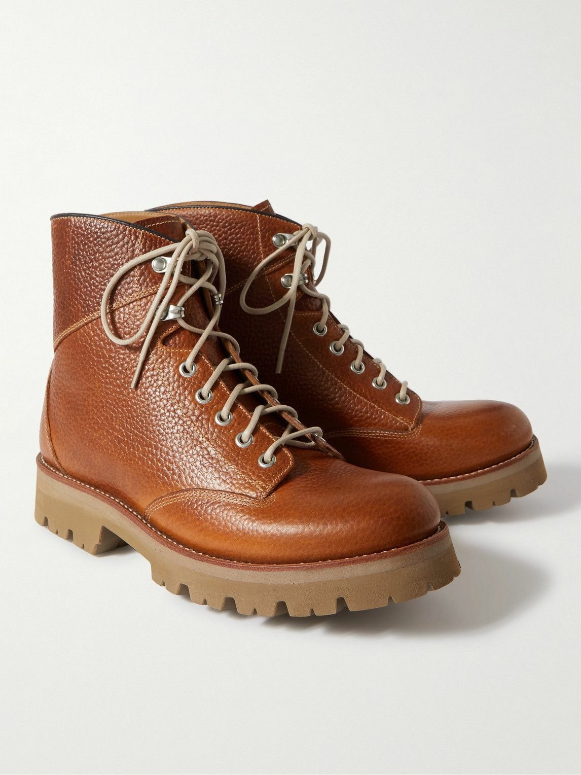 Grenson - Emmett Full-Grain Leather Boots - Brown Grenson