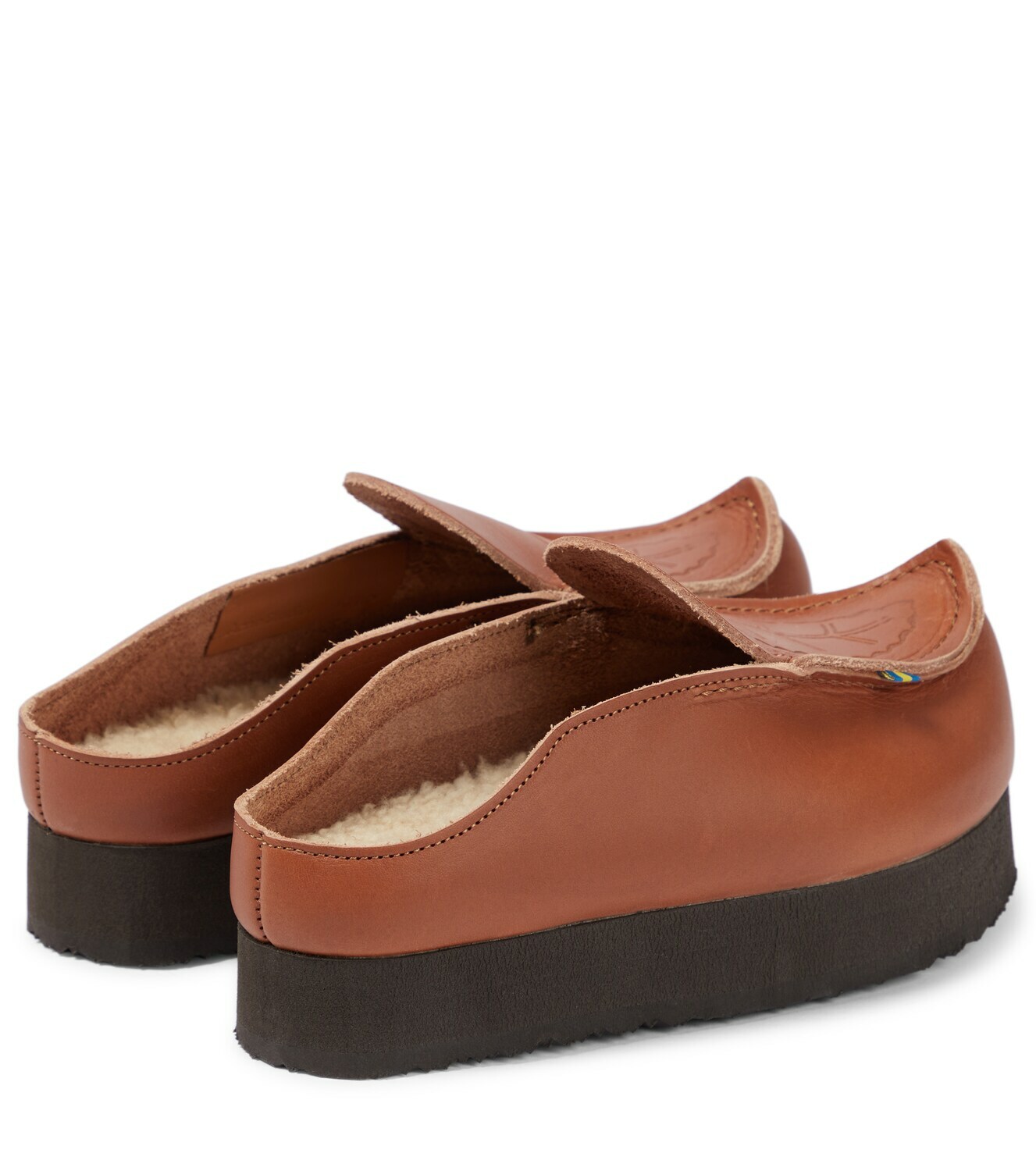 Acne Studios - x Kero Bero leather platform mules Acne Studios